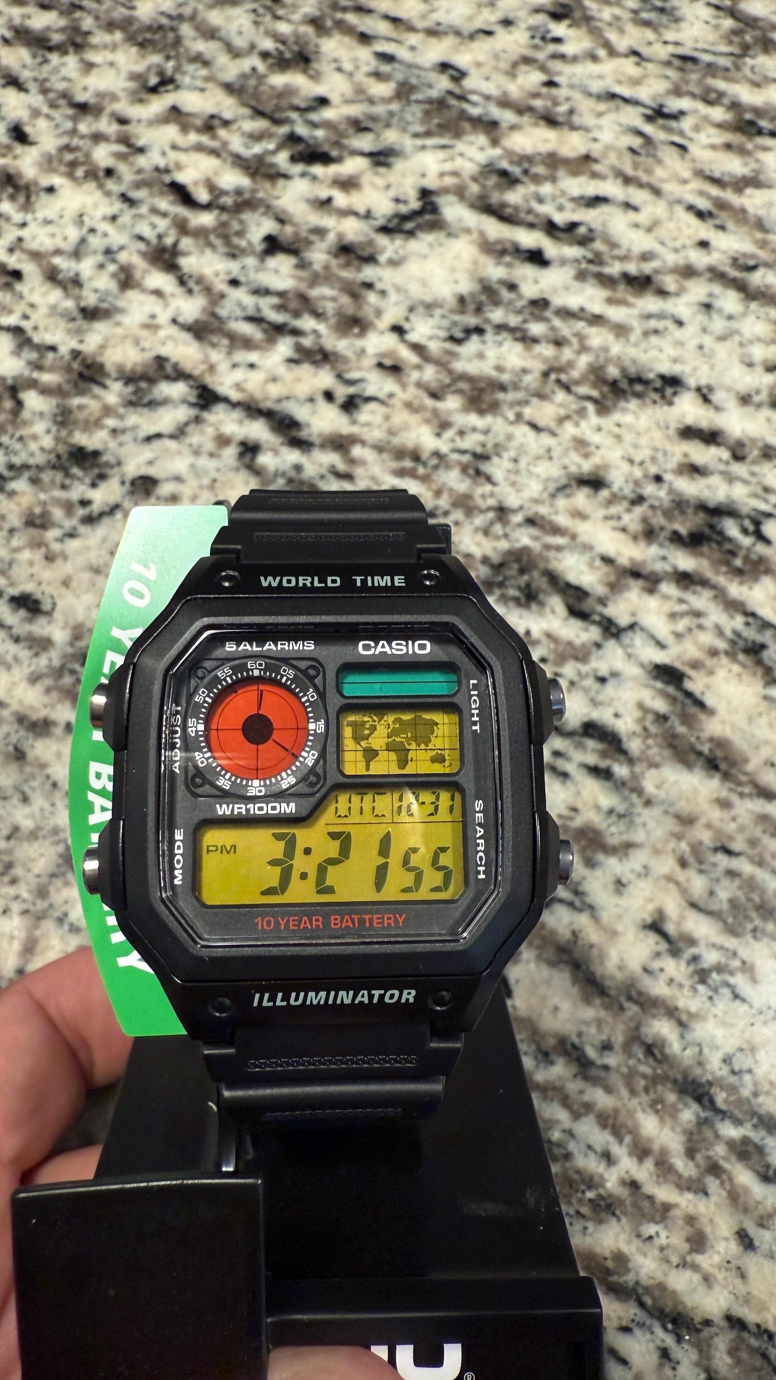Casio World Time Illuminator Royale AE-1200 Digital Custom- AI424-3 - Etsy