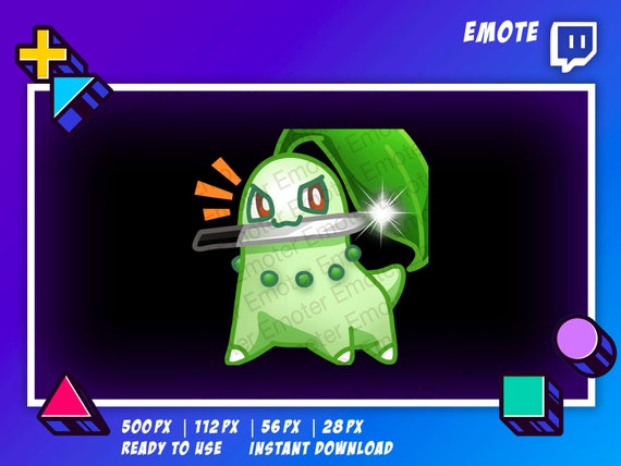 Twitch Pokemon Emote Chikorita Knife Arceus Pokemon - Etsy