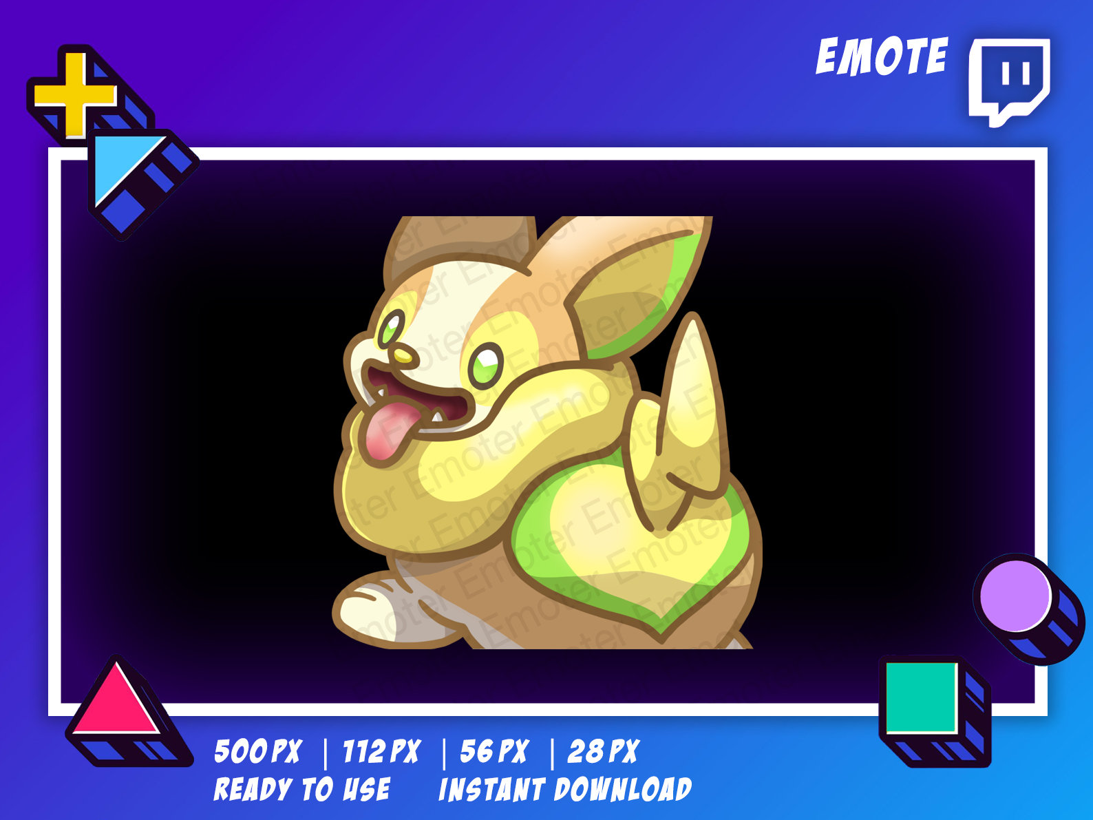 Twitch Pokemon Emote - Yamper - Heart Butt - Sword/shield Pokemon ...