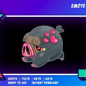 Twitch Emote Lechonk Love Valentine's Day Derpy Pokemon Scarlet Violet ...