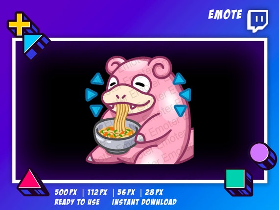 Twitch Pokemon Emote Slowpoke Eating Arceus Pokemon - Etsy