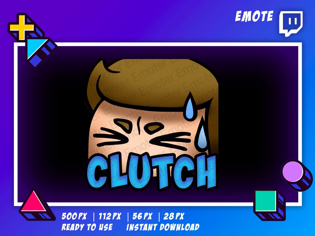Twitch Emote - Battle Royale - Clutch - Funny - Digital Art - Etsy