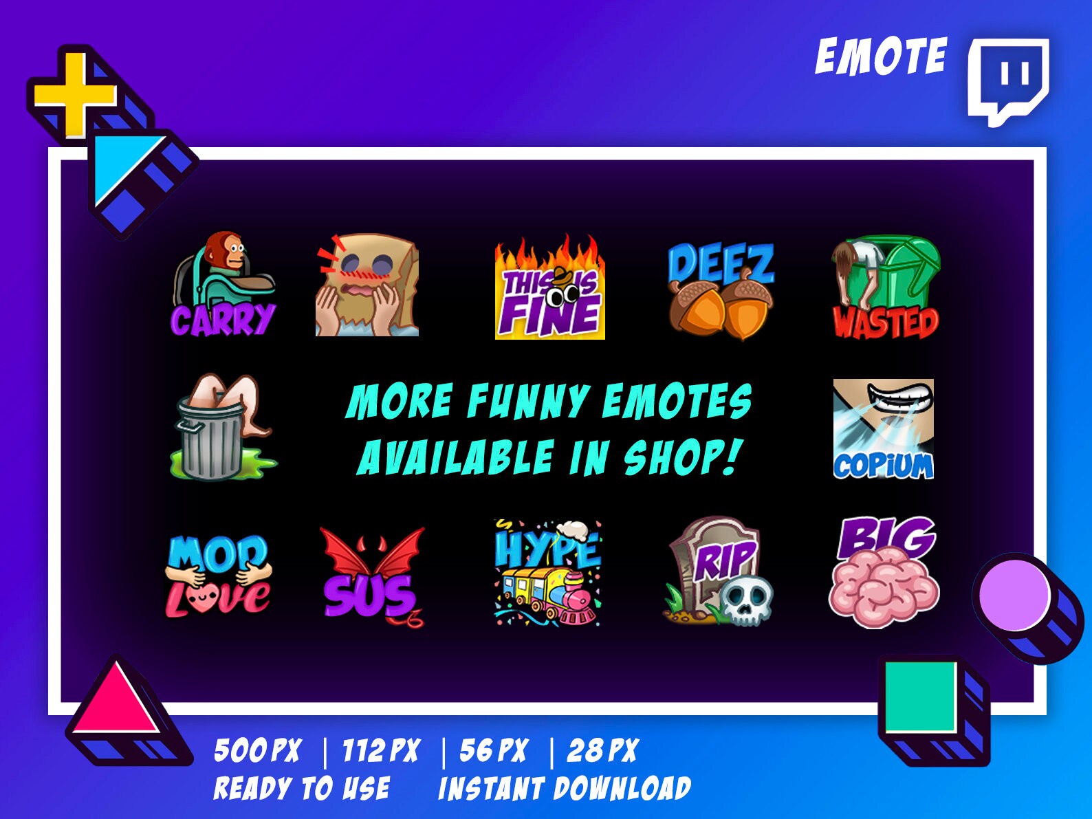 Twitch Emote Deez Nuts Funny Digital Art - Etsy Australia