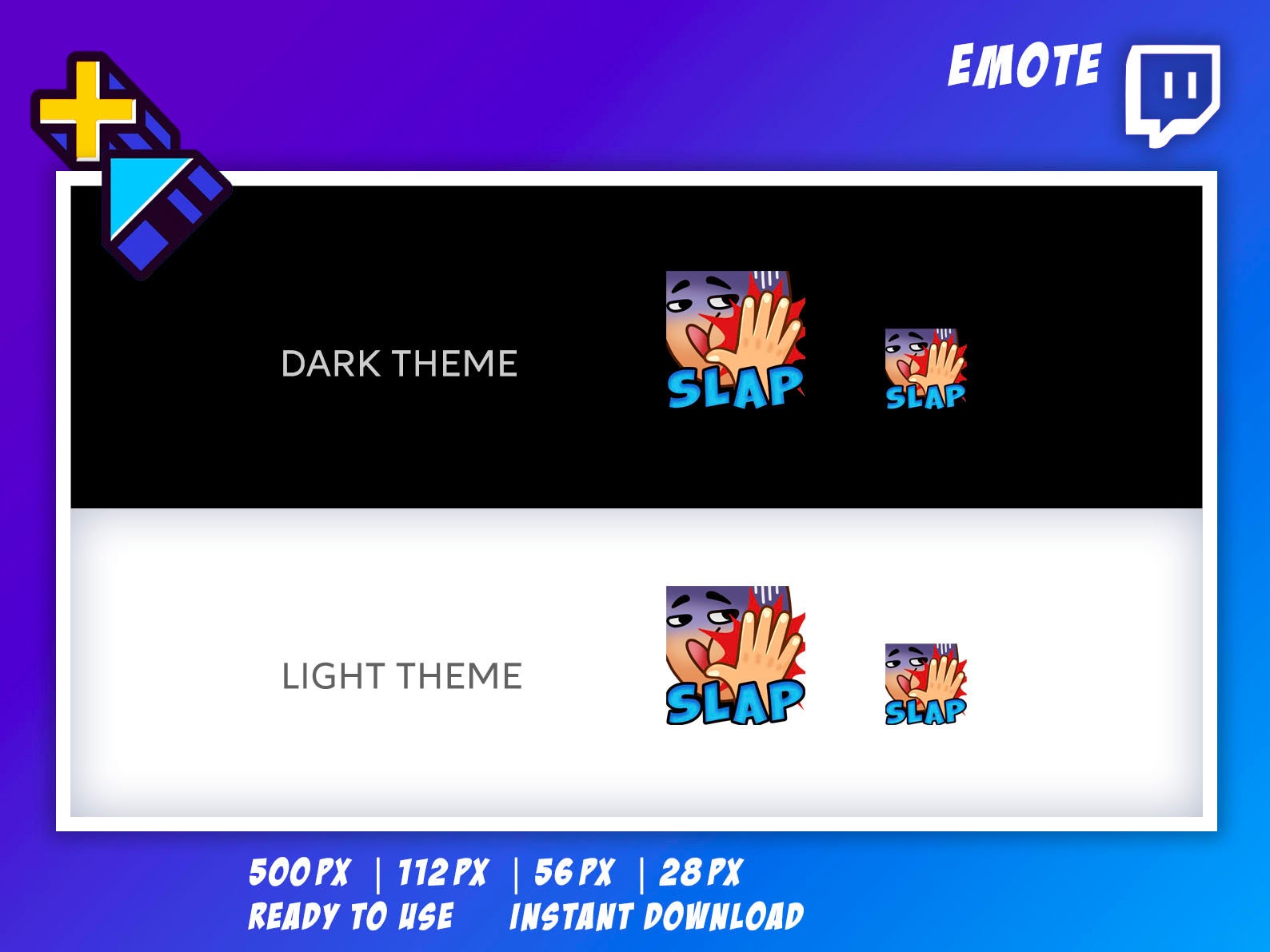 Twitch Emote - Slap - Funny - Digital Art - Etsy