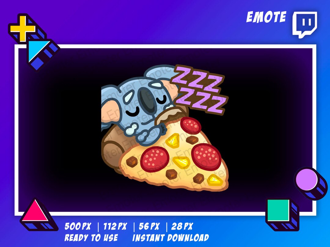 Twitch Pokemon Emote Komala Pizza Coma Scarlet Violet Pokemon Kawaii ...