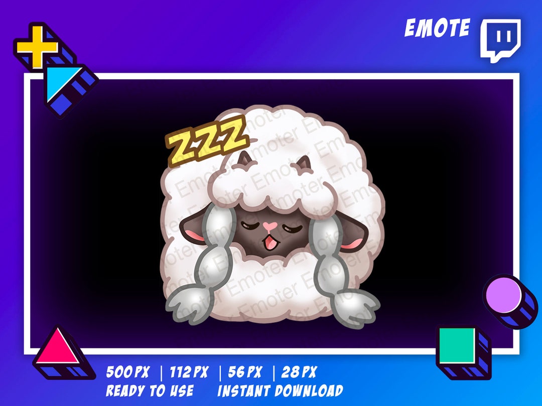 Twitch Pokemon Emote - Wooloo - Sleepy - Sword Shield Pokemon - Kawaii ...