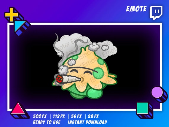 Twitch Emote Shroomish Smoking Violet Scarlet Pokemon - Etsy Canada