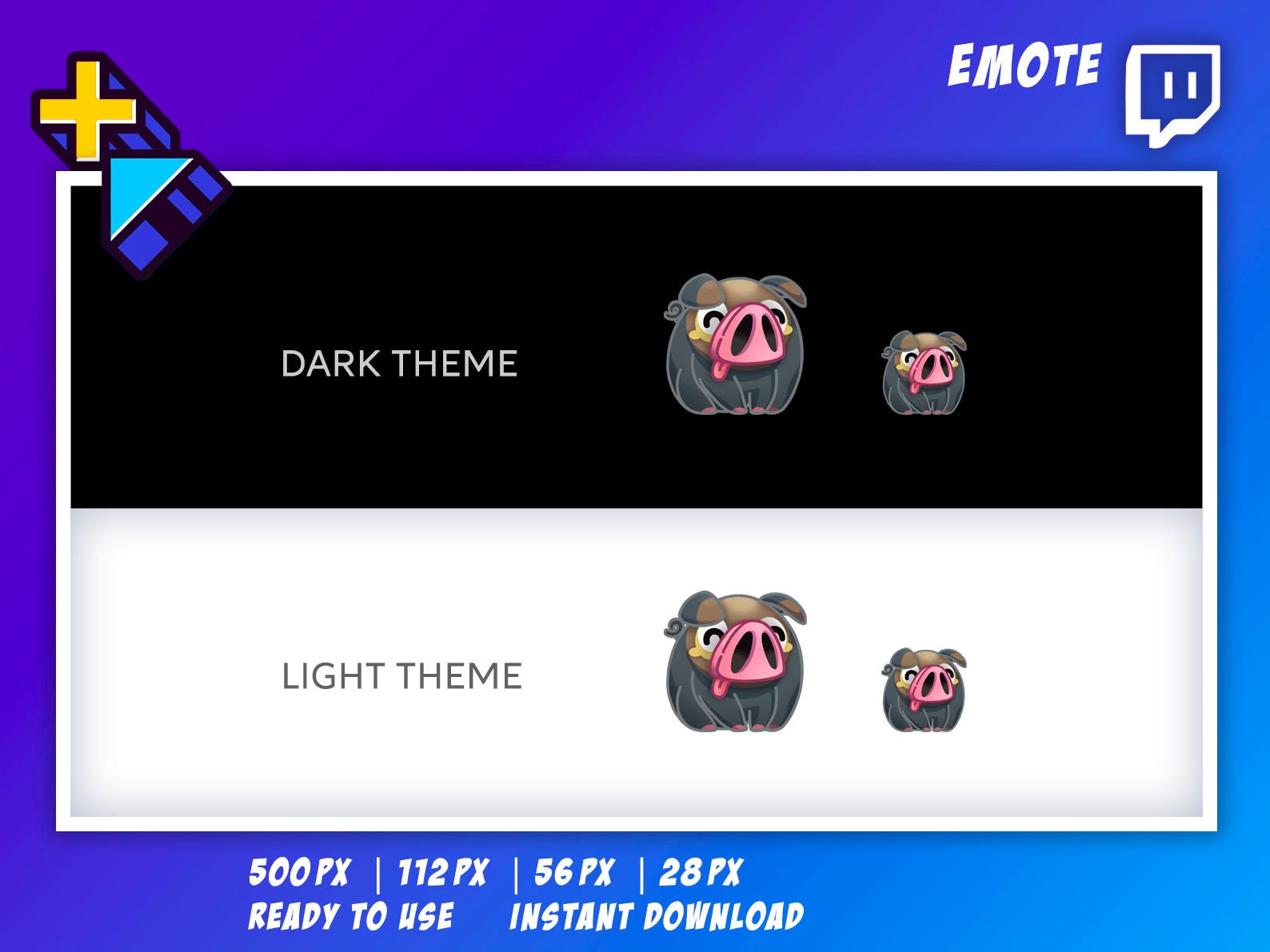 Twitch Emote - Lechonk Happy - Derpy Pokemon - Scarlet Violet Pokemon ...