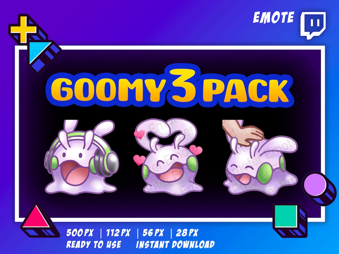 Twitch Pokemon Emote - Goomy Emotes Pack - Scarlet Violet Pokemon ...
