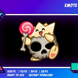 Twitch Pokemon Emote Togepi Halloween Skull Costume Scarlet Voilet ...