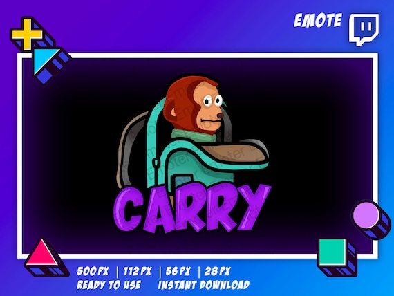 Twitch Emote Carry Awkward Funny Digital Art - Etsy