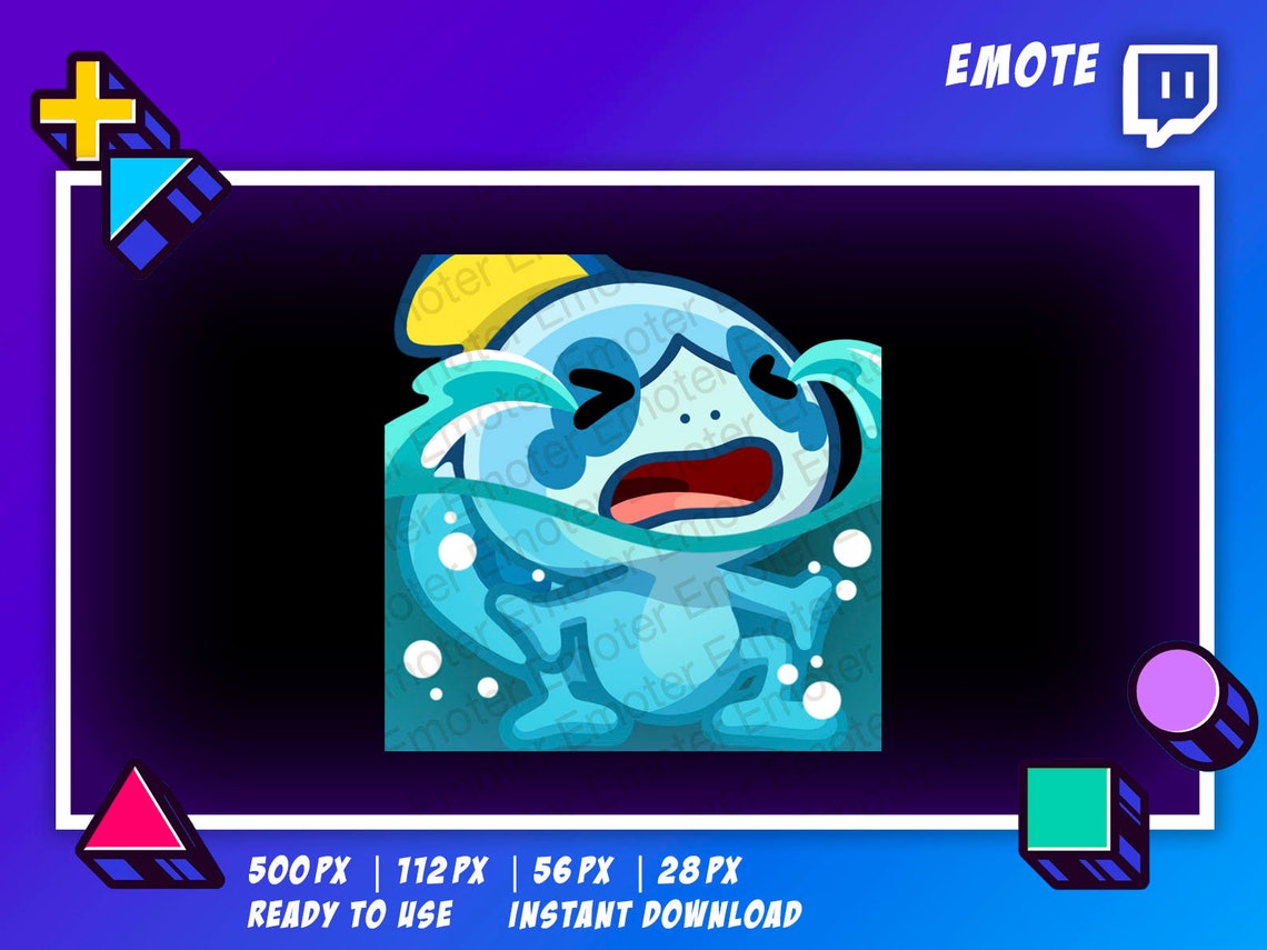 Twitch Pokemon Emote - Sobble Cry - Kawaii - Digital Art - Etsy UK