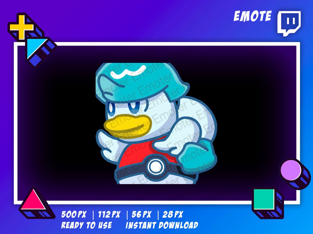 Twitch Emote Quaxly Wave Scarlet Violet Pokemon Kawaii Digital Art ...
