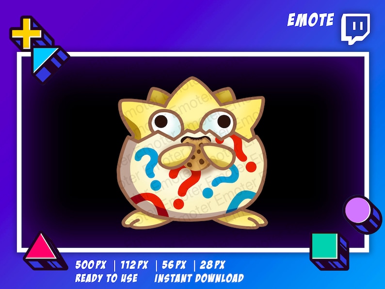 Twitch Pokemon Emote Derpy Togepi Scarlet Violet Pokemon - Etsy