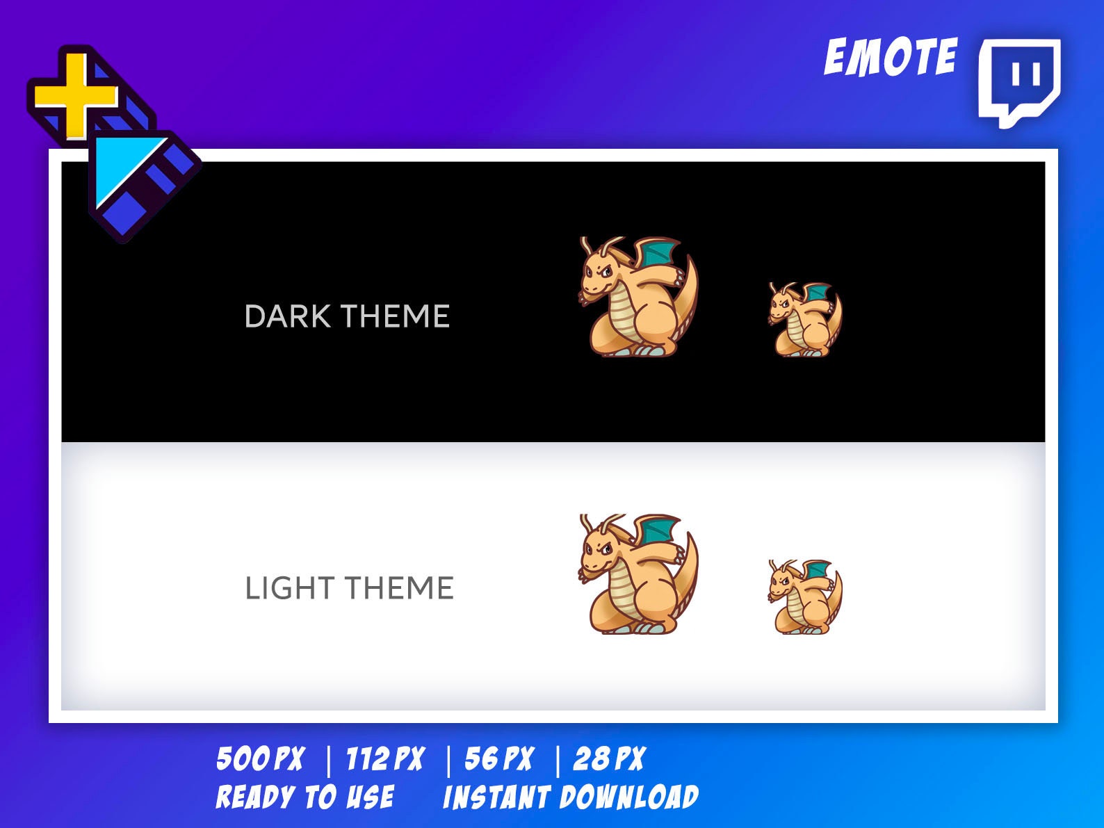 Twitch Pokemon Emote Dragonite Angry Scarlet Violet Pokemon Kawaii ...
