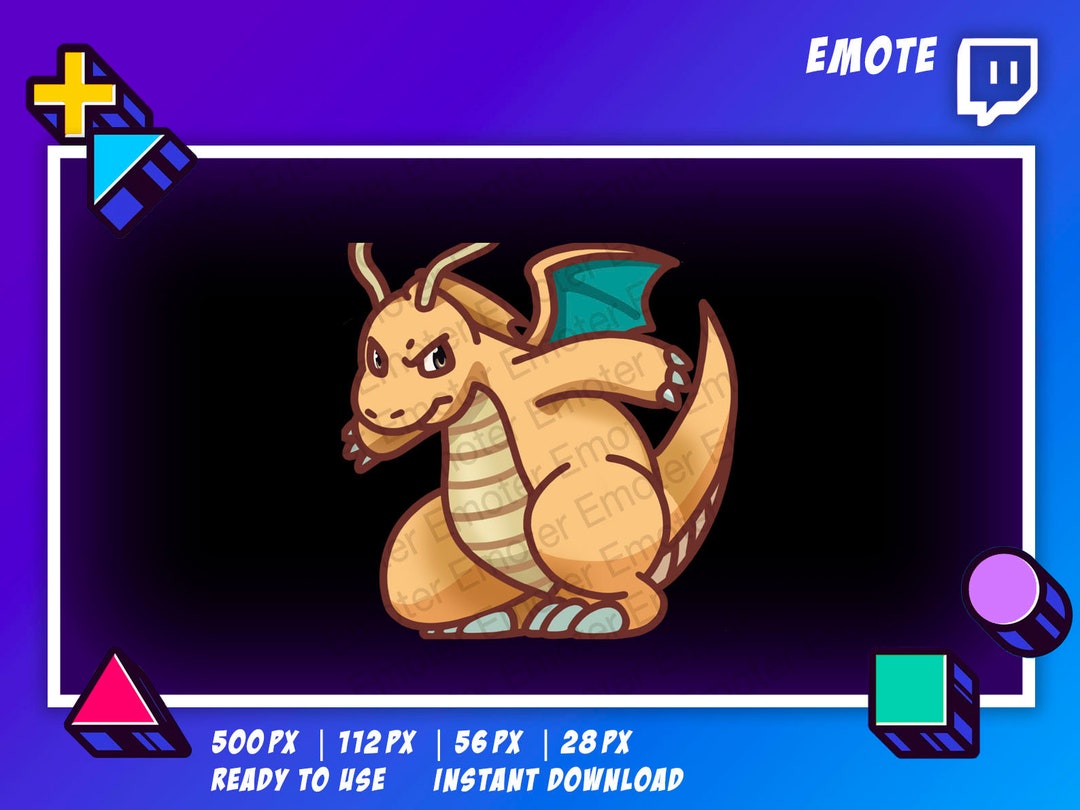 Twitch Pokemon Emote Dragonite Angry Scarlet Violet Pokemon Kawaii ...