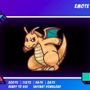 Twitch Pokemon Emote Dragonite Angry Arceus Pokemon - Etsy