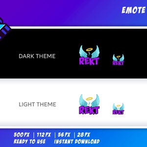 Twitch Emote - Rekt - Digital Art - Etsy