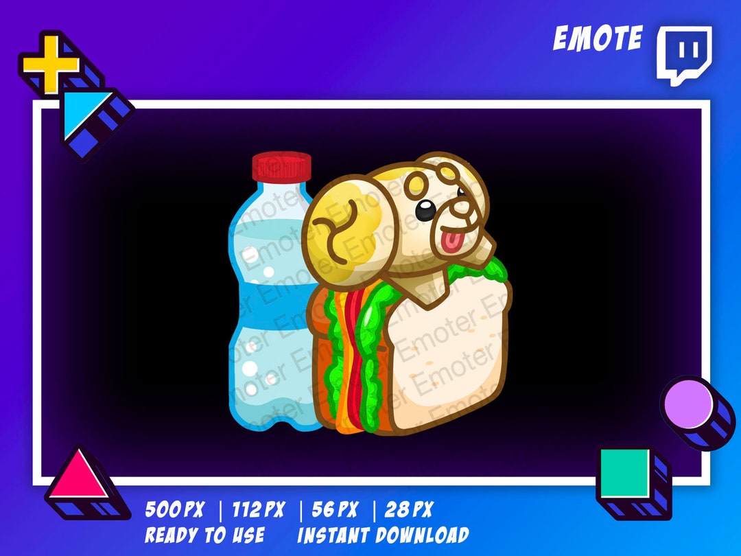 Twitch Pokemon Emote - Paldea Fidough Sandwich Bread - Scarlet Voilet ...