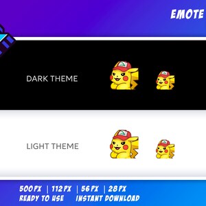 Twitch Pokemon Emote - Ash Hat Pikachu - Smug - Scarlet Violet Pokemon ...