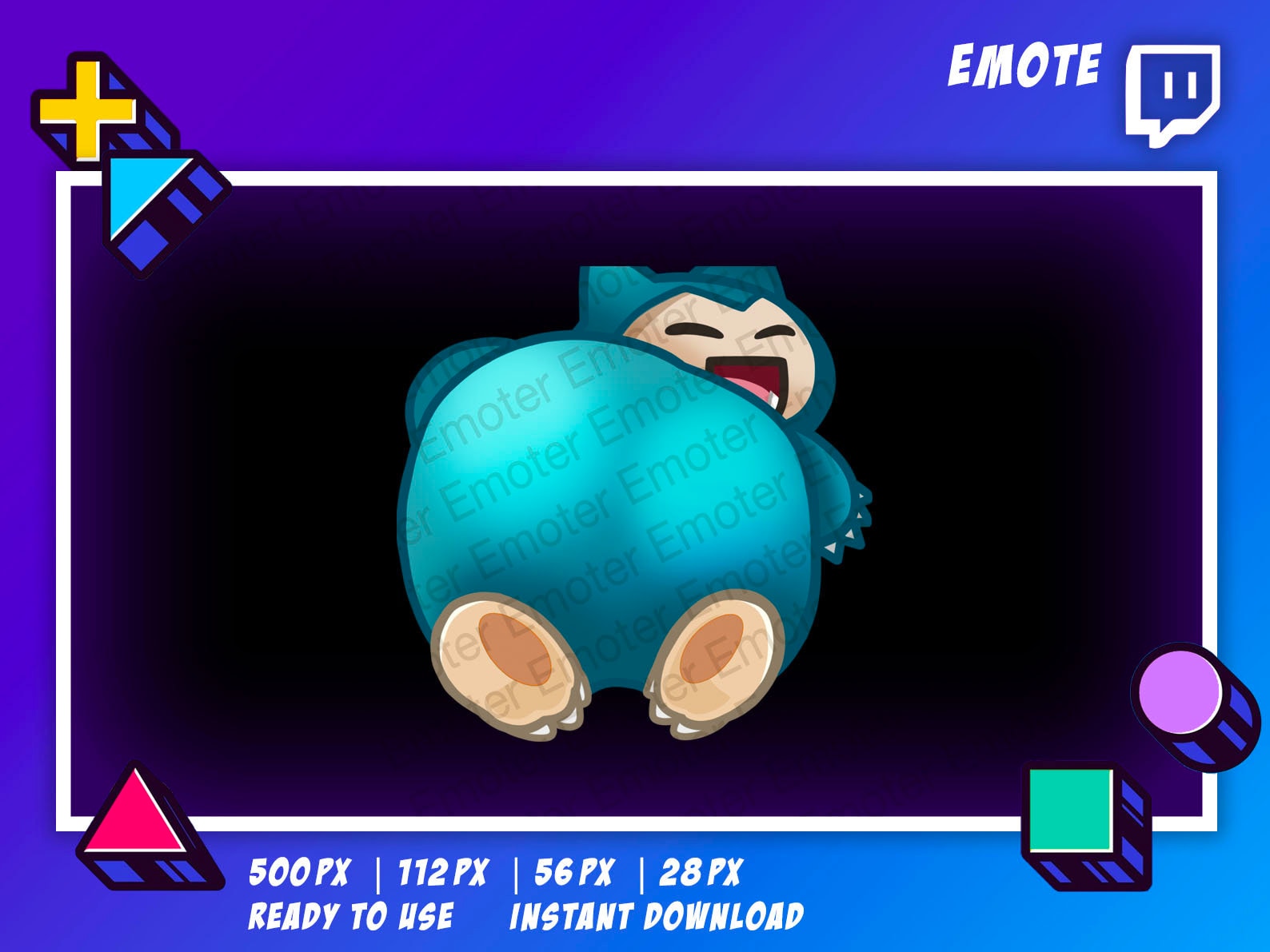 Twitch Pokemon Emote Snorlax Twerk Scarlet Violet Pokemon Kawaii ...