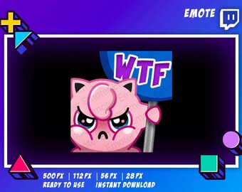Jigglypuff Emote - Etsy