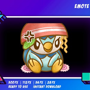 Twitch Pokemon Emote Piplup Angry Noodle Arceus Pokemon Kawaii Digital ...