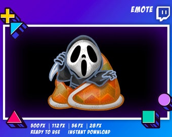 Ghost Face Emote - Etsy