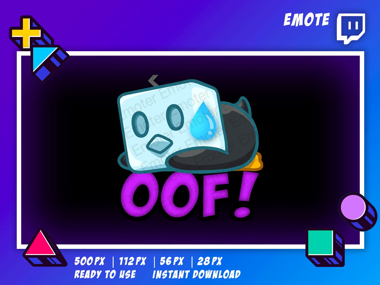 Twitch Pokemon Emote - Eiscue Oof Fail Crit - Scarlet Violet Pokemon ...