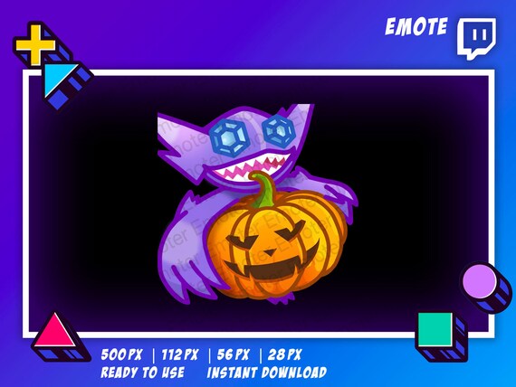 Twitch Pokemon Emote Sableye Halloween Pumpkin Scarlet - Etsy