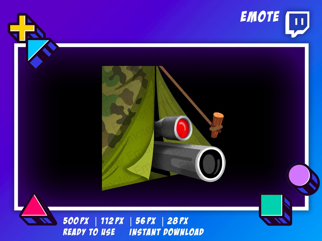 Twitch Emote Camp Snipe Funny Digital Art - Etsy