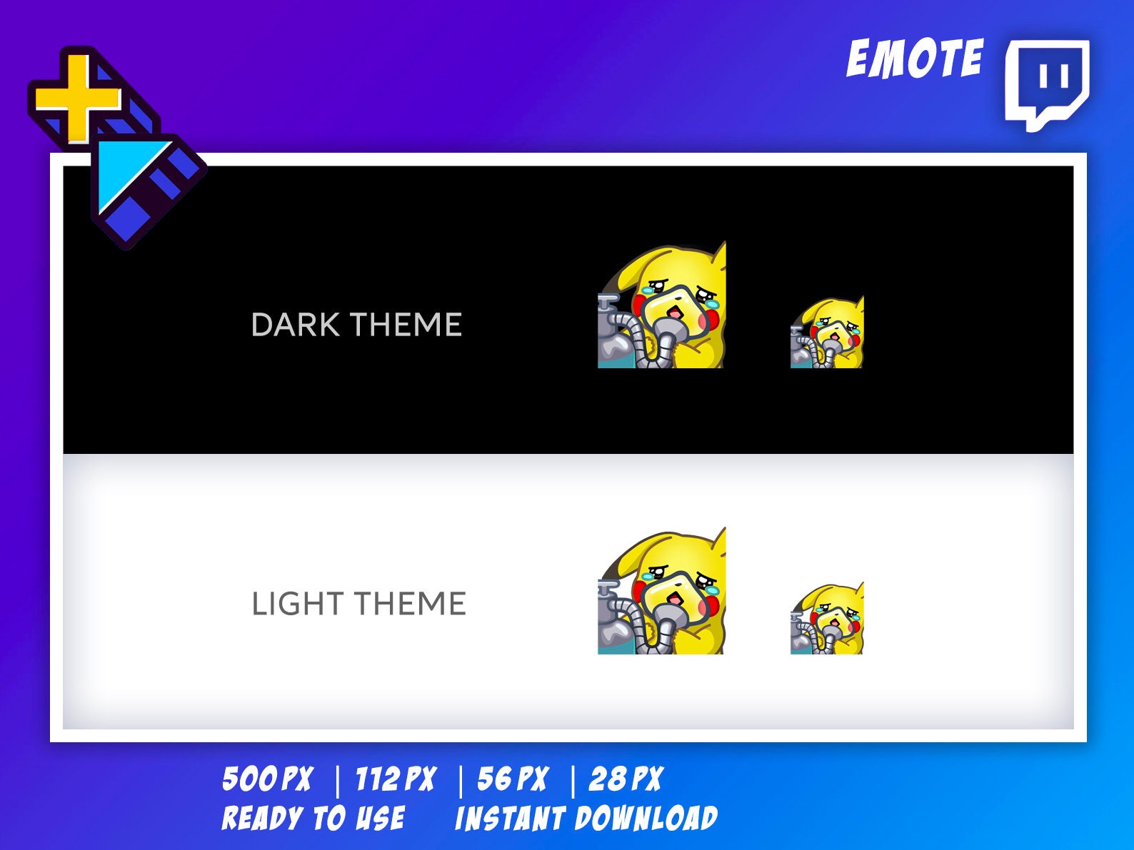 Twitch Pokemon Emote - Pikachu - Copium - Scarlet Violet Pokemon ...