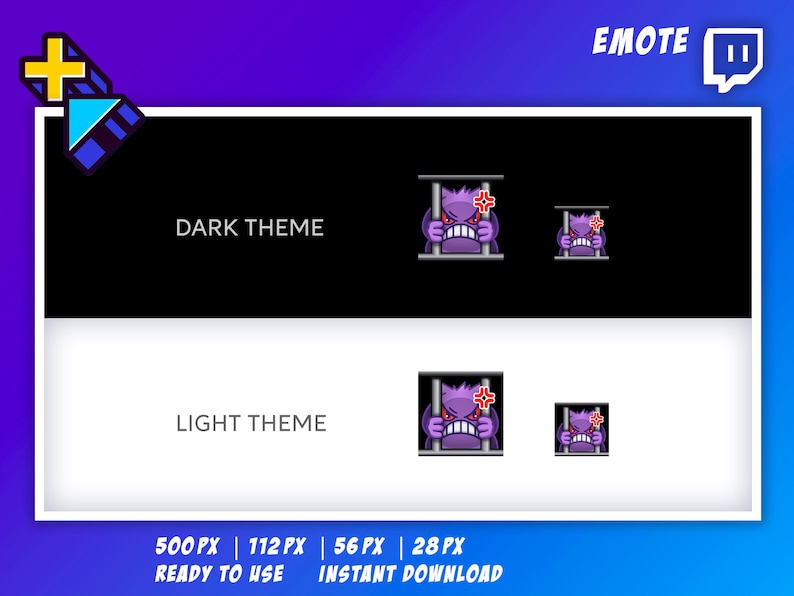 Twitch Pokemon Emote Ghost Type Emotes Pack Mimikyu Gengar Phantump ...