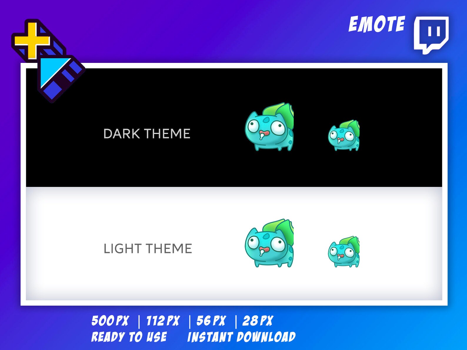 Twitch Pokemon Emote Derpy Gen 1 Starter Emotes Pack Charmander ...