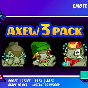 Twitch Pokemon Emote Axew Emotes Pack Cry Cosplay Hydrate Scarlet ...