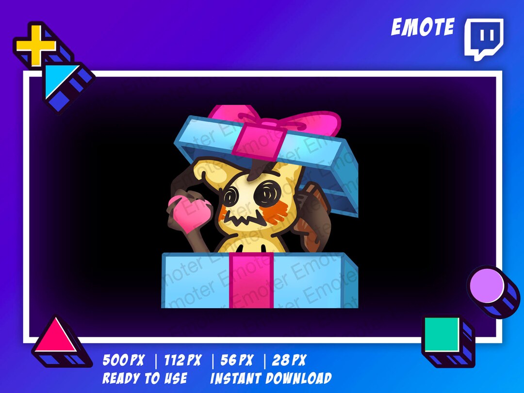 Twitch Pokemon Emote - Mimikyu Gift Sub - Scarlet Voilet Pokemon ...