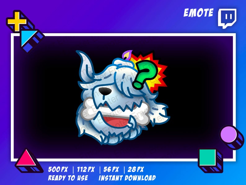 Twitch Pokemon Emote Greavard Shocked Scarlet Violet - Etsy
