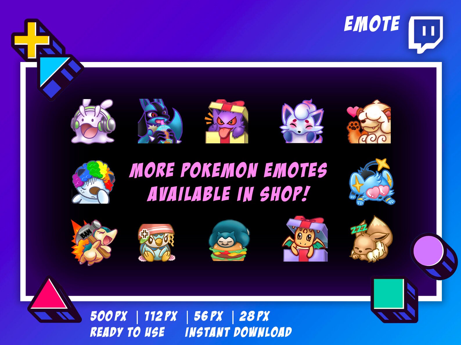 Twitch Pokemon Emote Dragonite Flower Valentine's Day Scarlet Violet ...