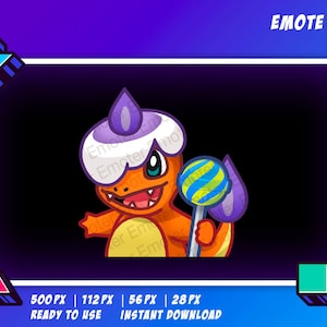 Twitch Pokemon Emote Charmander Halloween Litwick Costume Scarlet ...