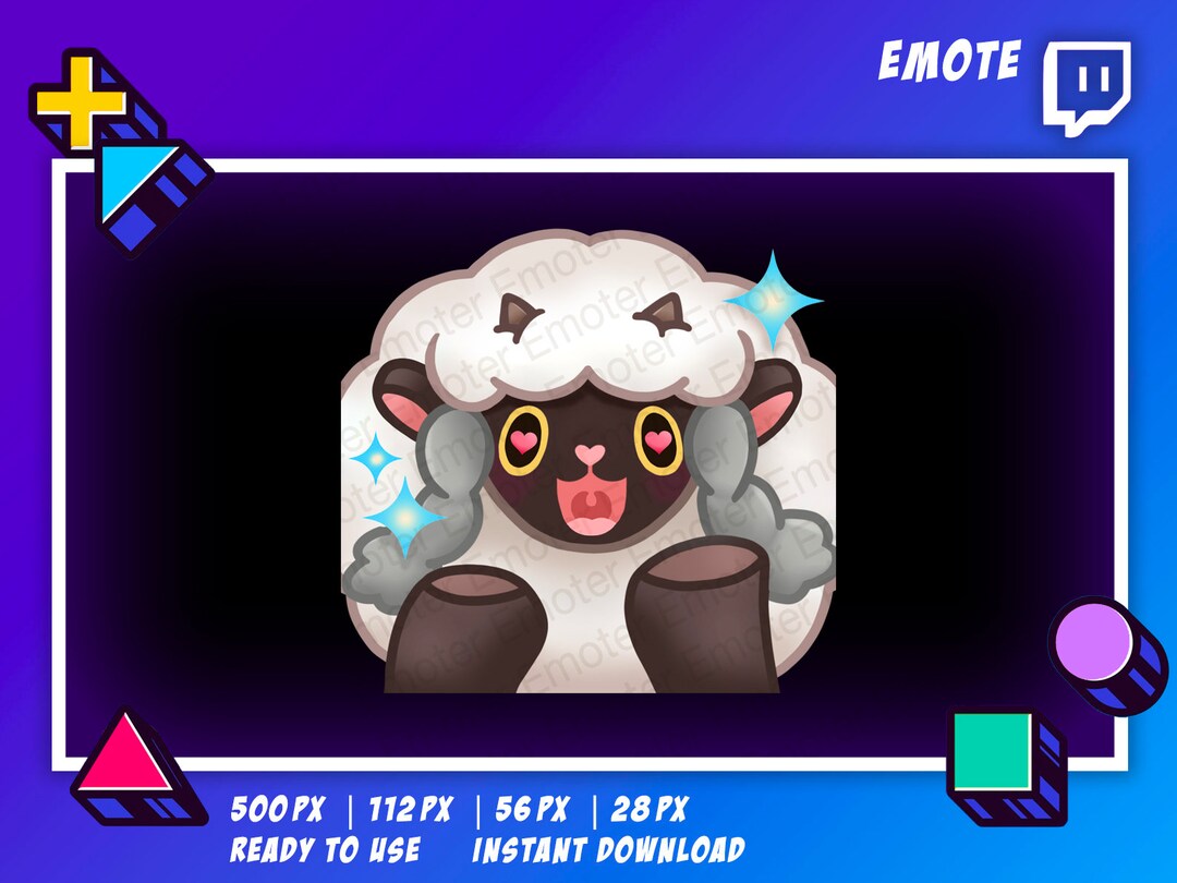 Twitch Pokemon Emote - Wooloo - Love - Sword/shield Pokemon - Kawaii ...