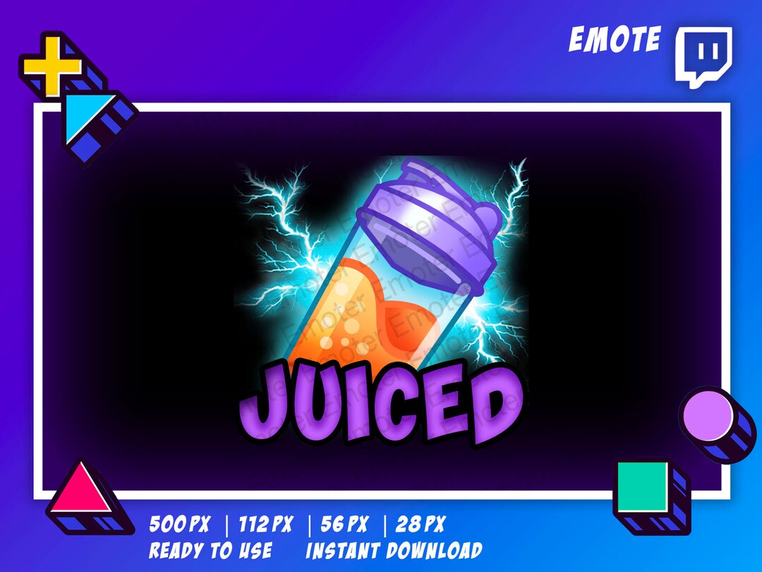 Twitch Emote - Juiced - Gaming Funny Emote - Digital Art - Etsy