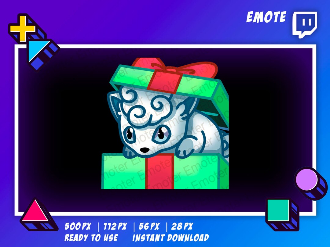 Twitch Pokemon Emote - Vulpix Gift Sub - Violet Scarlet Pokemon ...