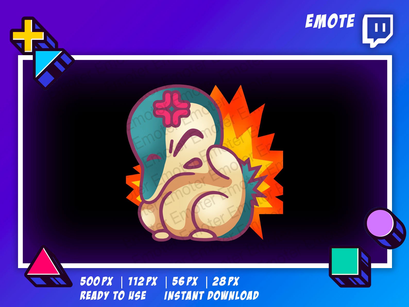 Twitch Pokemon Emote Cyndaquil Cringe Copium Scarlet Violet Pokemon ...