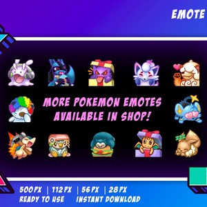 Twitch Pokemon Emote - Slowpoke Eating - Scarlet Violet Pokemon ...