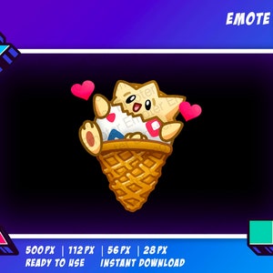 Twitch Pokemon Emote Togepi Love Valentine's Day Scarlet Violet Pokemon ...