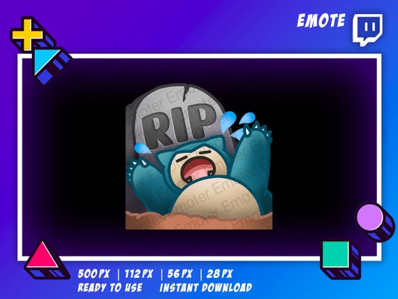 Twitch Emote Snorlax Dead Violet Scarlet Pokemon Kawaii - Etsy