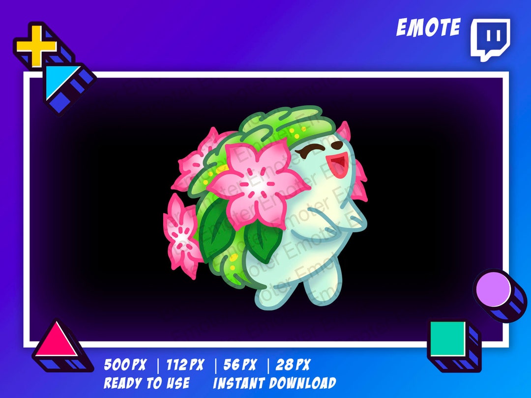 Twitch Pokemon Emote - Shaymin Happy - Arceus Hisuian Pokemon - Kawaii ...