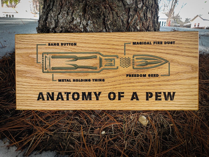 Anatomy of a Pew Sign - Etsy