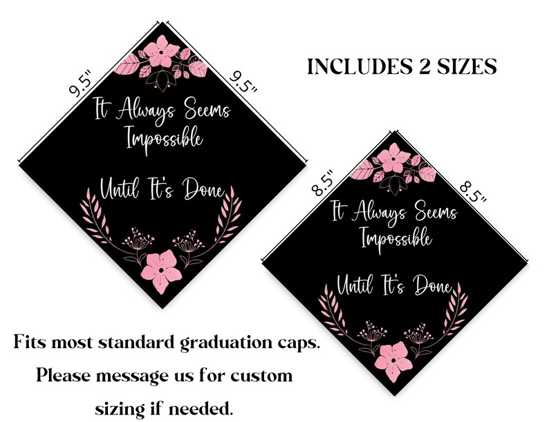 Grad Cap Topper Printable DIY Graduation Cap Decoration - Etsy