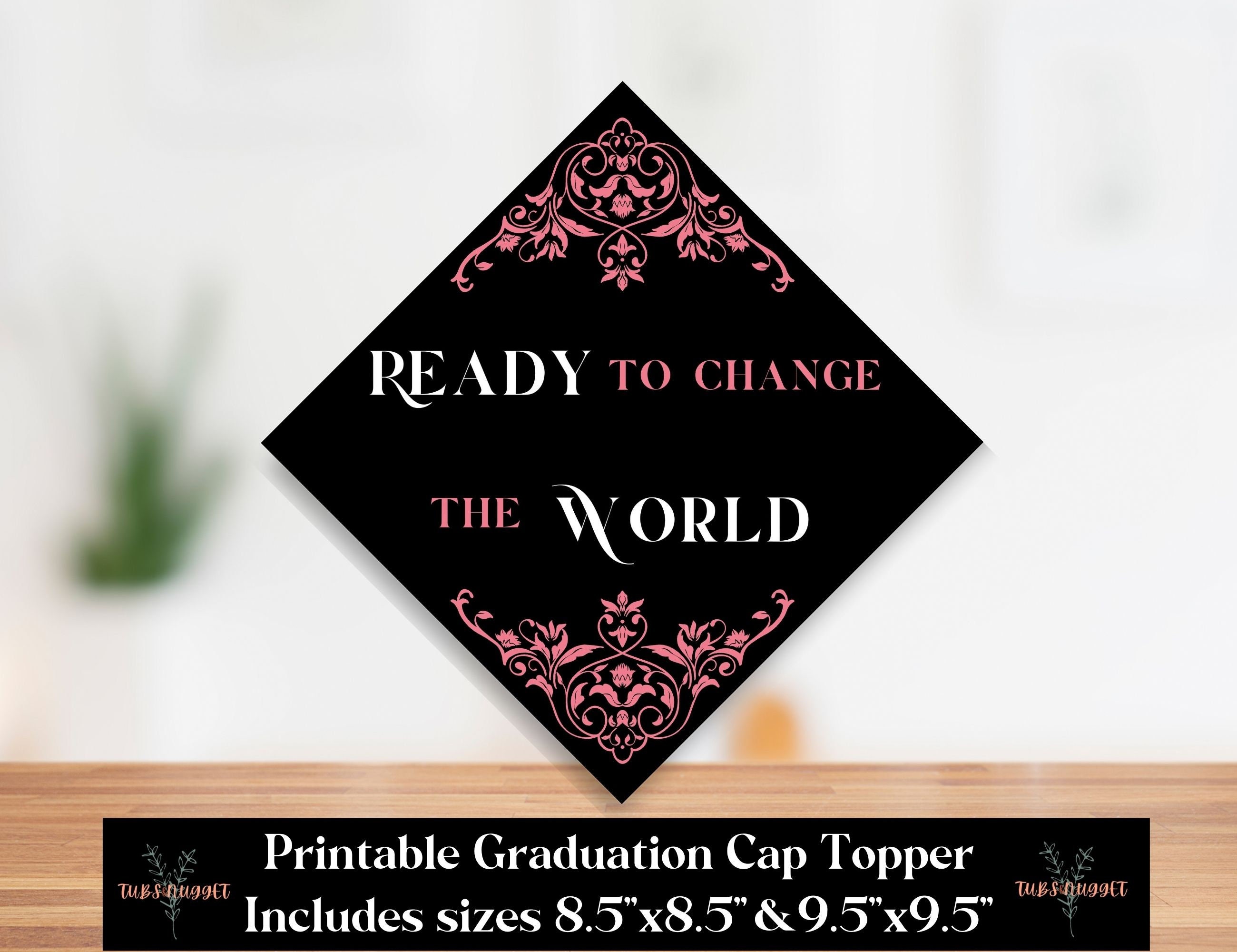Grad Cap Topper Printable, DIY Graduation Cap Decoration, Ready to ...